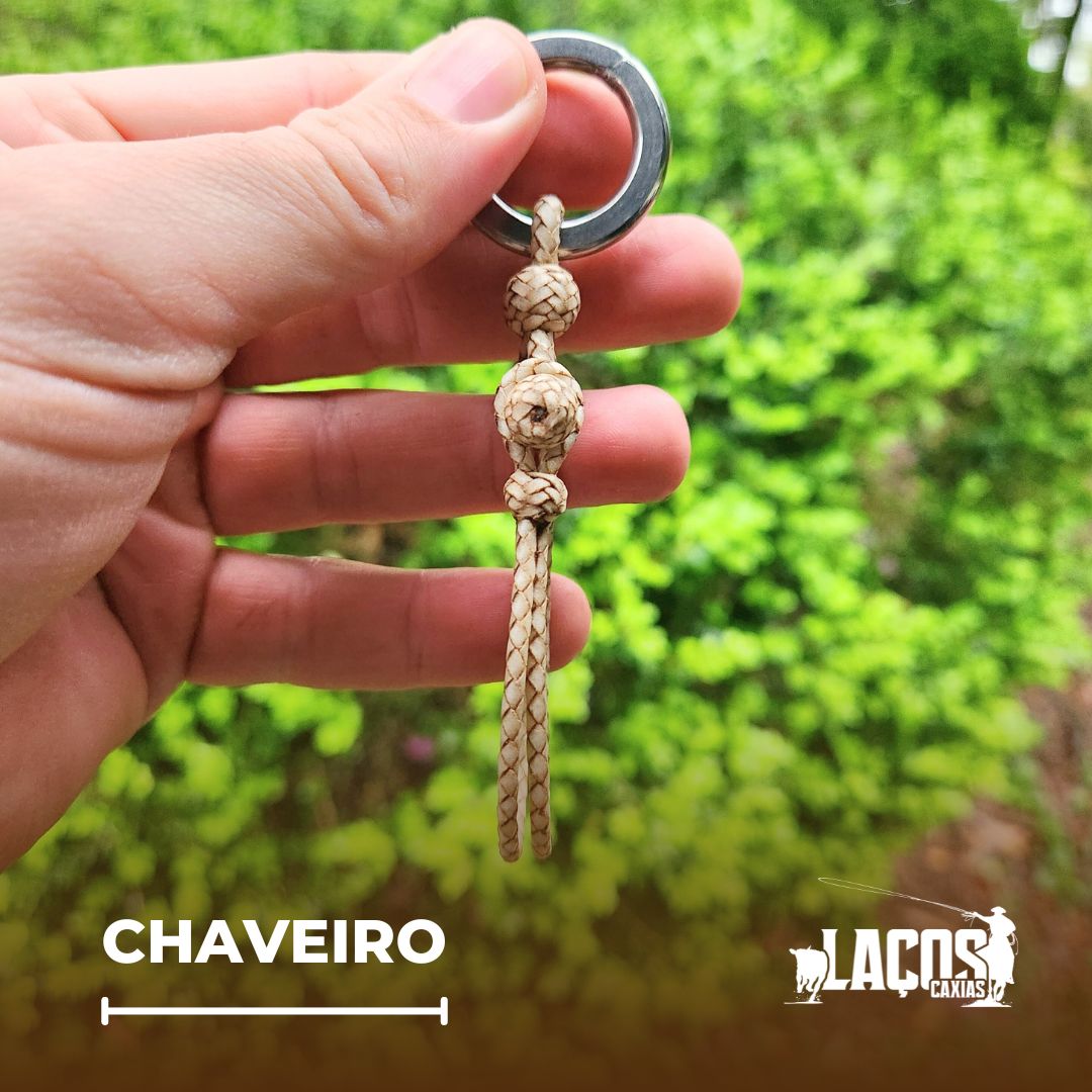 Chaveiro de Couro - Laços Caxias